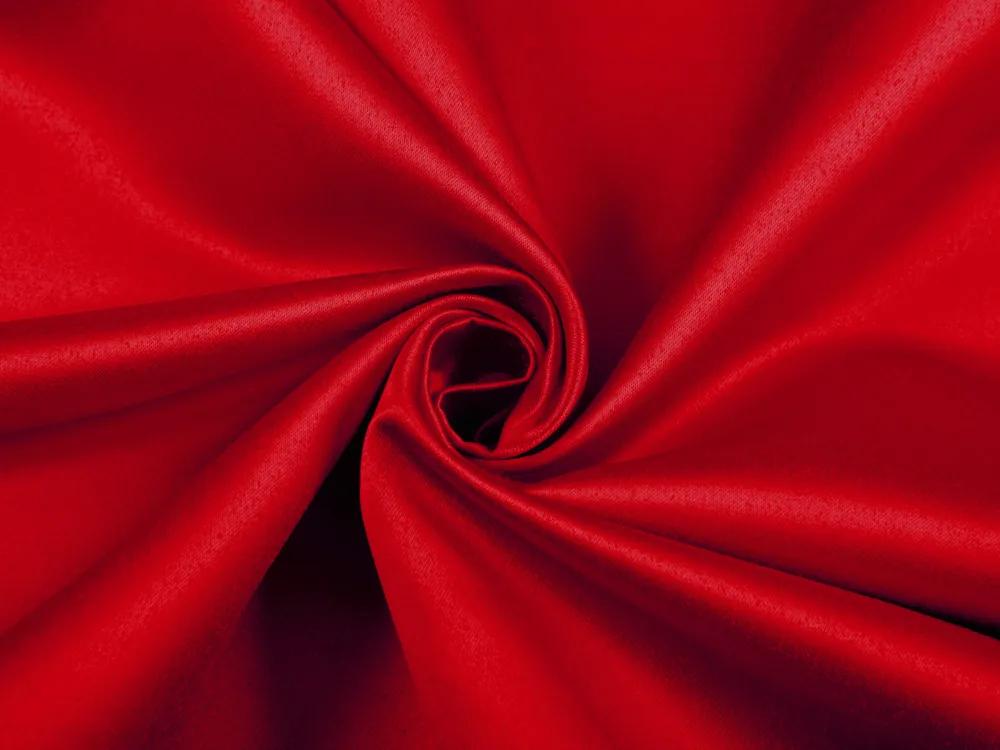 Biante Saténový čtvercový ubrus polyesterový Satén LUX-013 Červený 100x100 cm