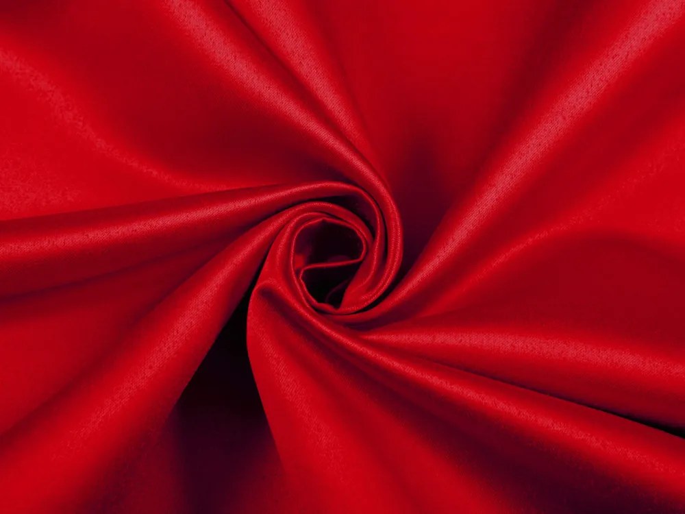 Biante Saténový oválný ubrus polyesterový Satén LUX-013 Červený 120x140 cm