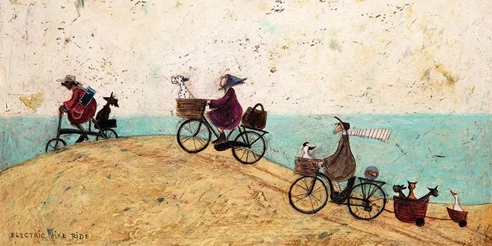 Obraz na plátně - Sam Toft, Electric Bike Ride