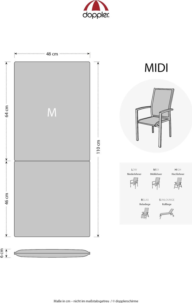 Doppler STAR 7028 - střední polstr na křeslo