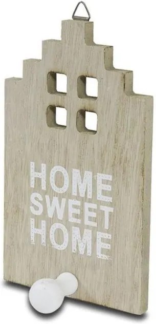 Dřevěný věšák Home Sweet Home