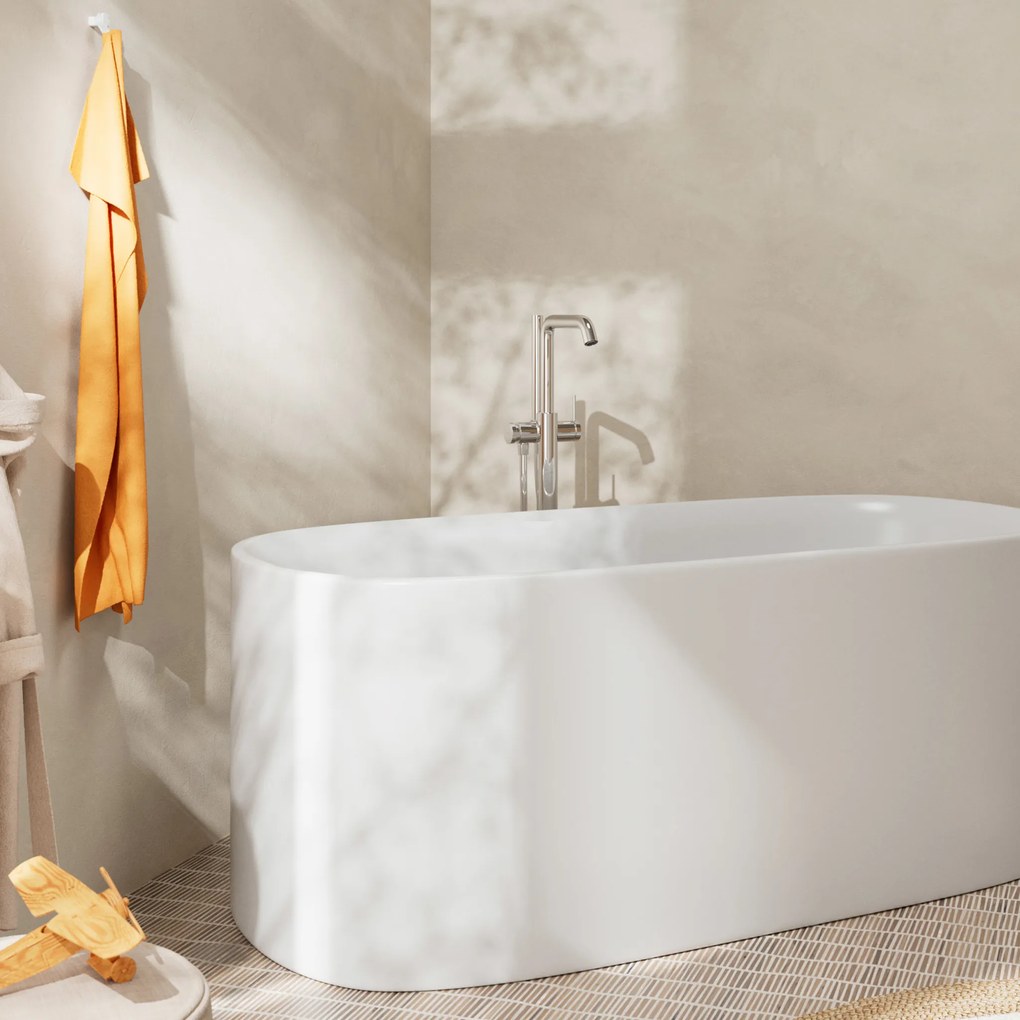 Hansgrohe Tecturis S, páková vanová volně stojící baterie na podlahu, chromová, HAN-73440000