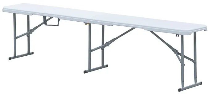 Autronic Skládací campingová lavice AZ-K1001 WT Barva: Bílá
