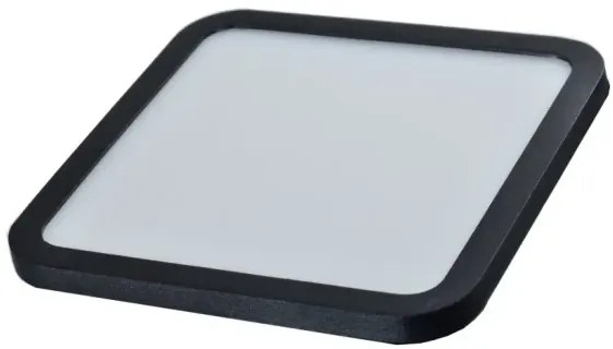 Bodové světlo Slim 22 Square 3000K Ip44 černé do sádrokartonu