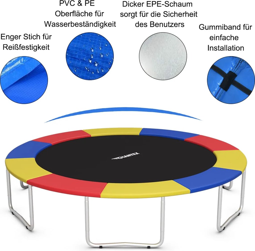 Costway Matrace na trampolíně 427 cm x 427 cm x 10 cm trampolína cvičení fitness