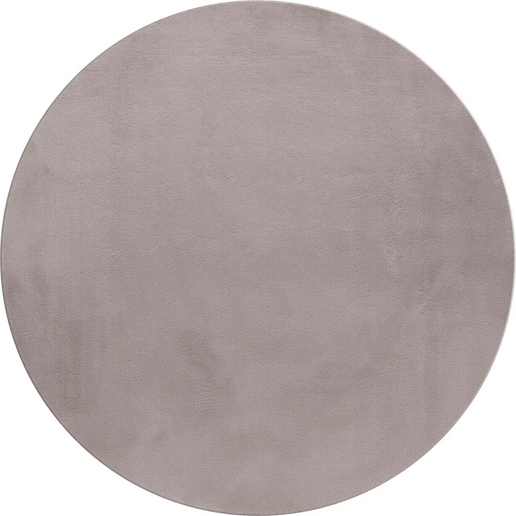 Ayyildiz, Kusový koberec Pouffy 5100 Beige kruh, 120x120 (průměr) kruh, béžová, obývací pokoj