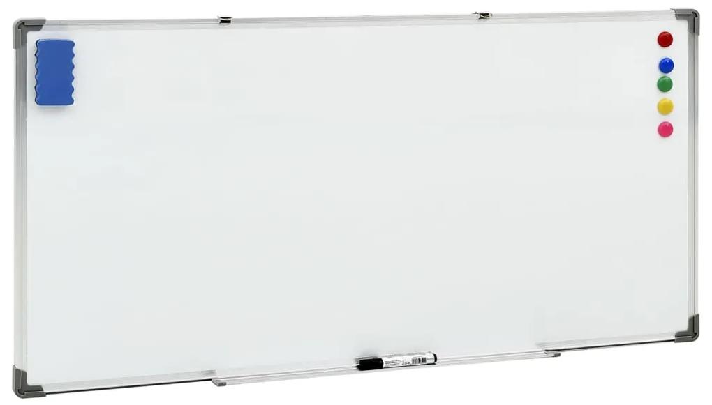 150737 vidaXL Magnetická tabule bílá 110 x 60 cm ocel