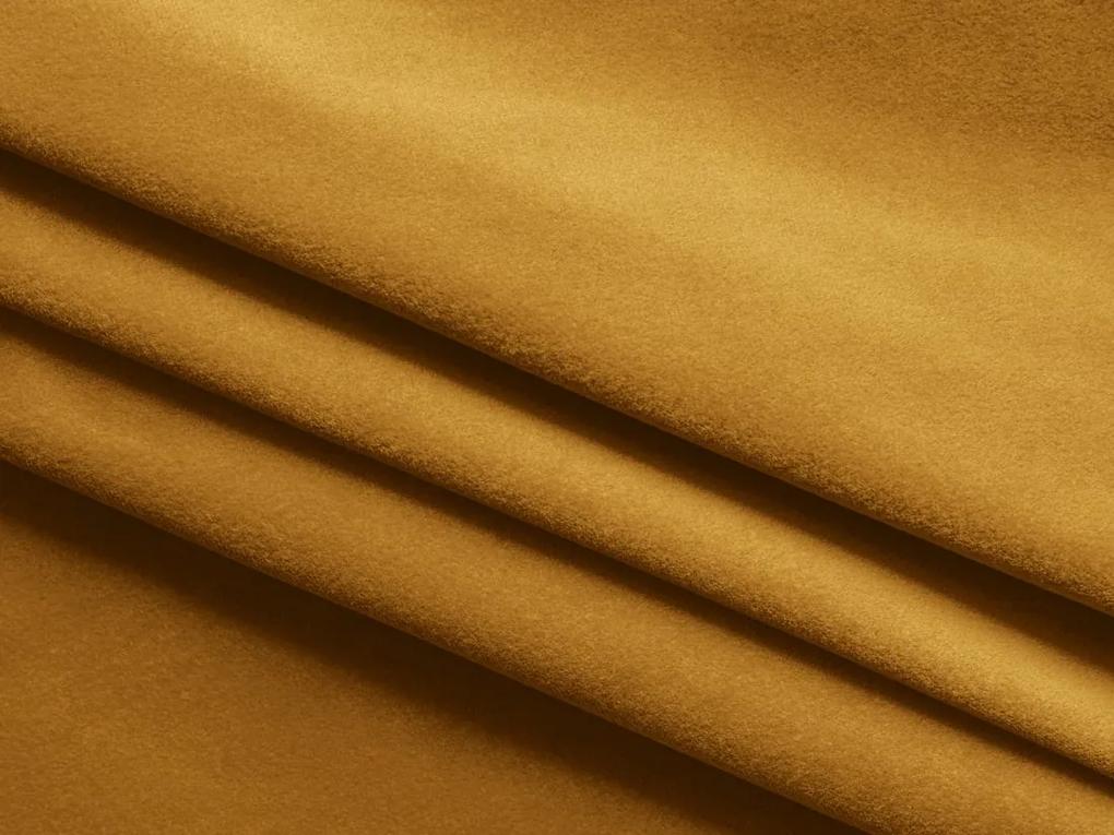 Třímístná pohovka kaira 220 x 104 cm žlutá MUZZA