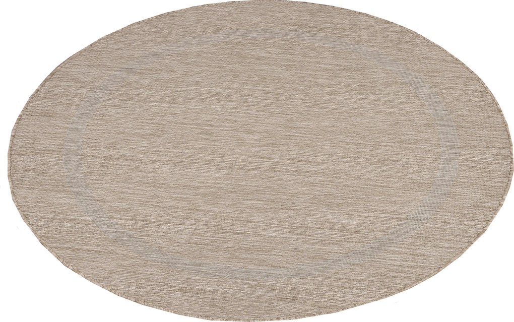 Ayyildiz, Kusový koberec Relax 4311 Beige kruh, 200x200 (průměr) kruh, béžová, chodba / předsíň
