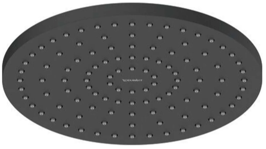 Duravit - Hlavová sprcha, průměr 25 cm, MinusFlow, matná černá UV0662018046