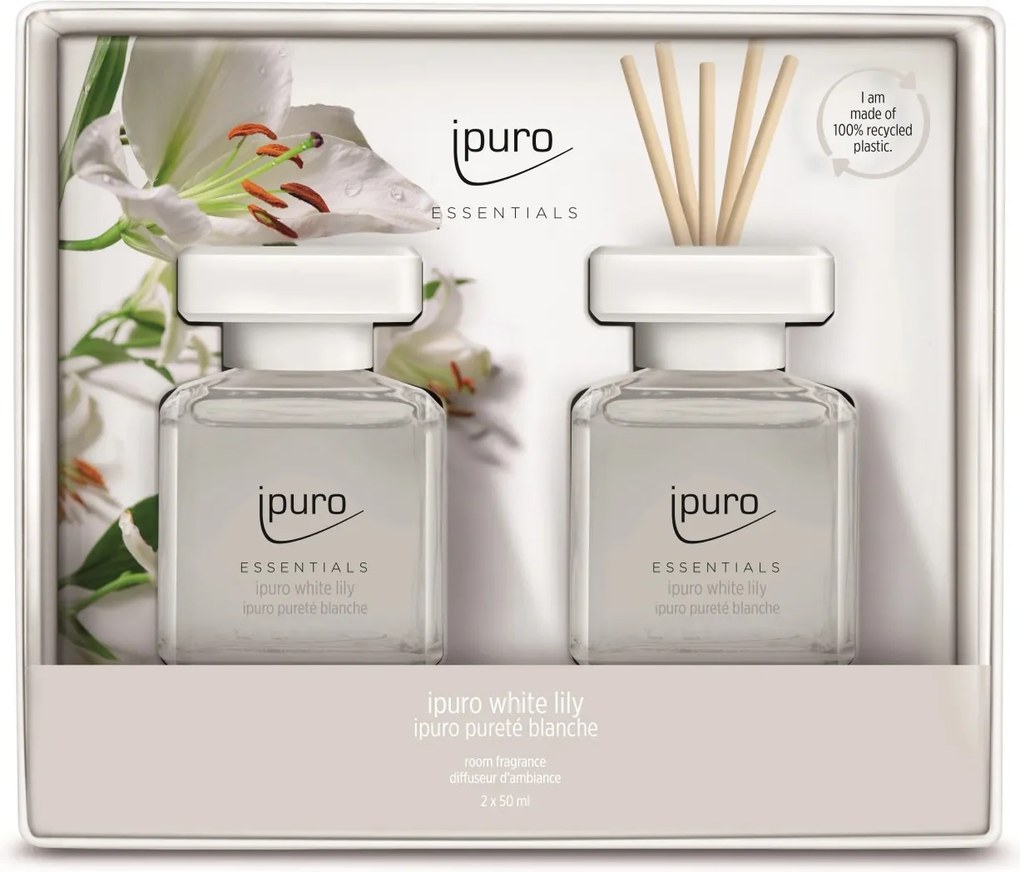 Ipuro Aroma difuzér Essentials White Lily 2 x 50 ml
