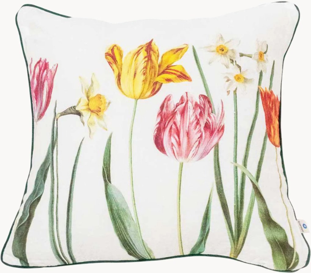 Lněný povlak na polštář Tulips