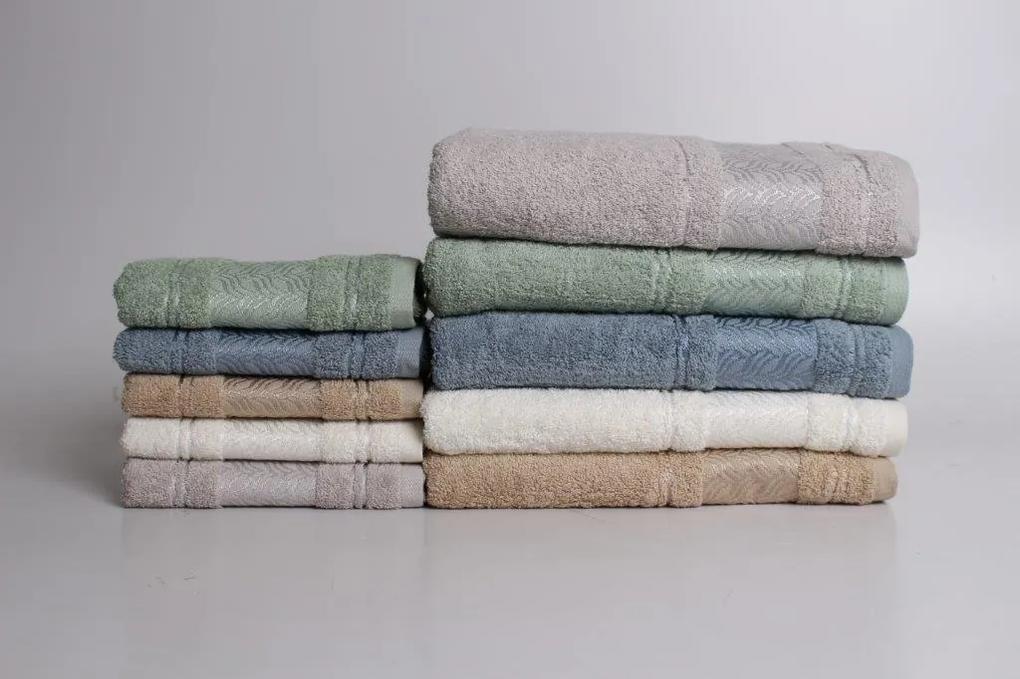 Bavlněný ručník August 3 - 100x150 cm krémový