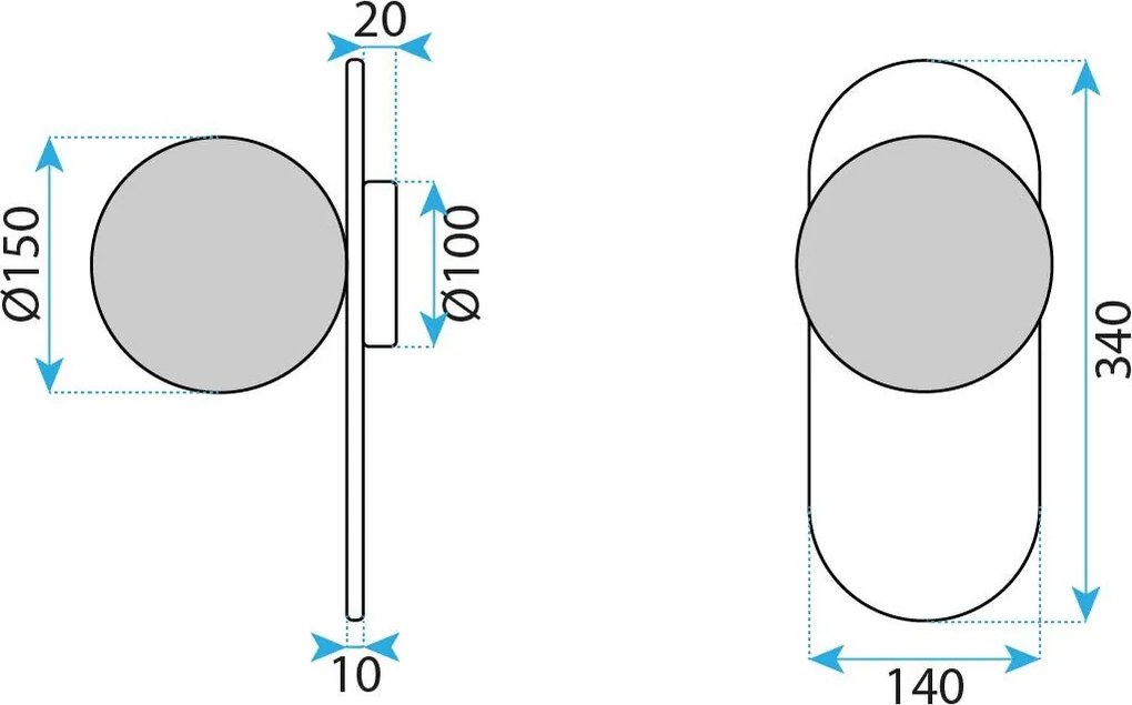 Toolight Toolight, nástěnné svítidlo 1xE27 APP1755-1W, černá-bílá, OSW-04315