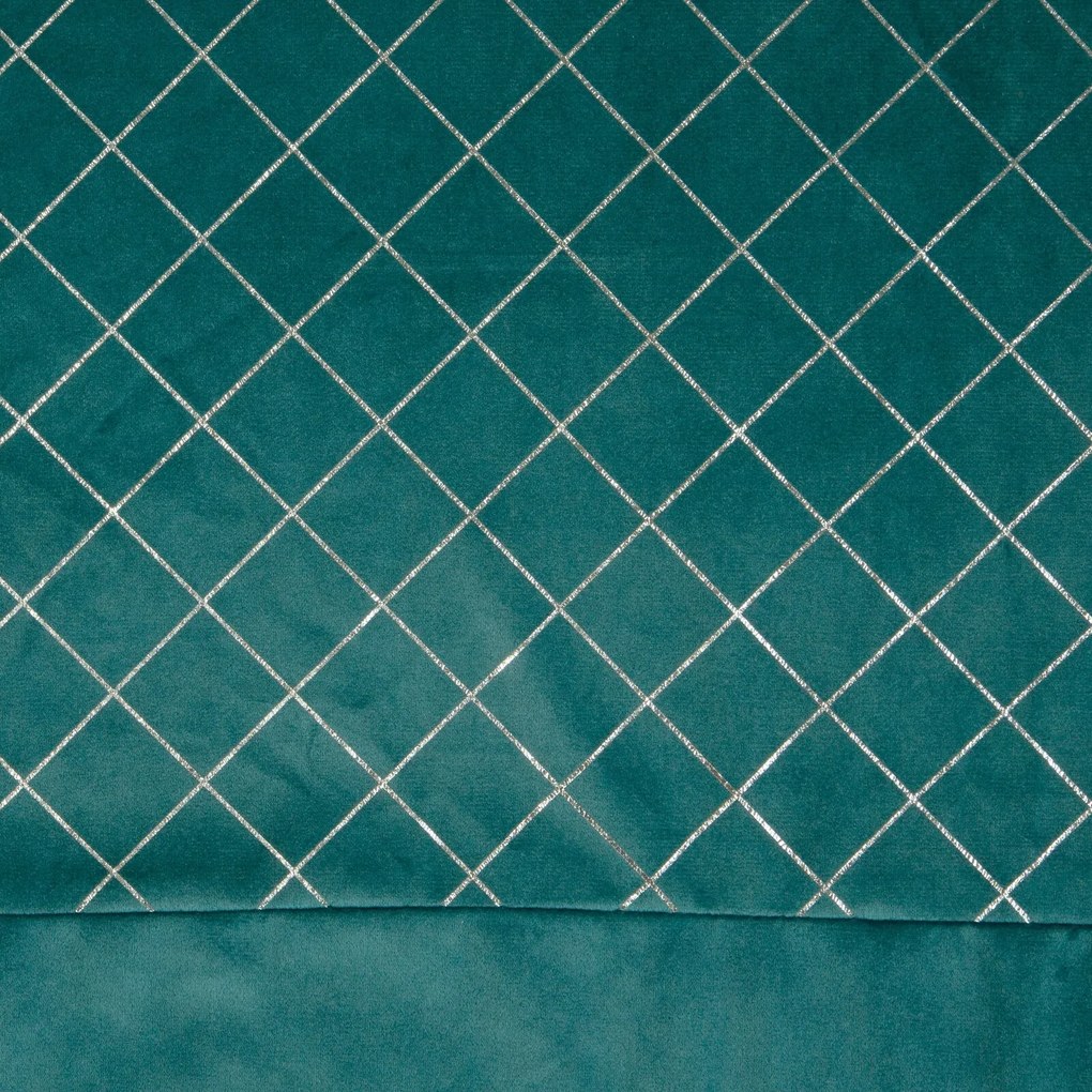 ZATEMŇOVACÍ ZÁVĚS NA KROUŽCÍCH HAZEL 140X250 CM TYRKYSOVÁ