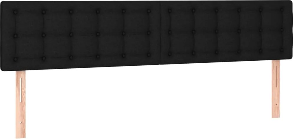 Box spring postel s matrací černá 200x200 cm textil 3140403