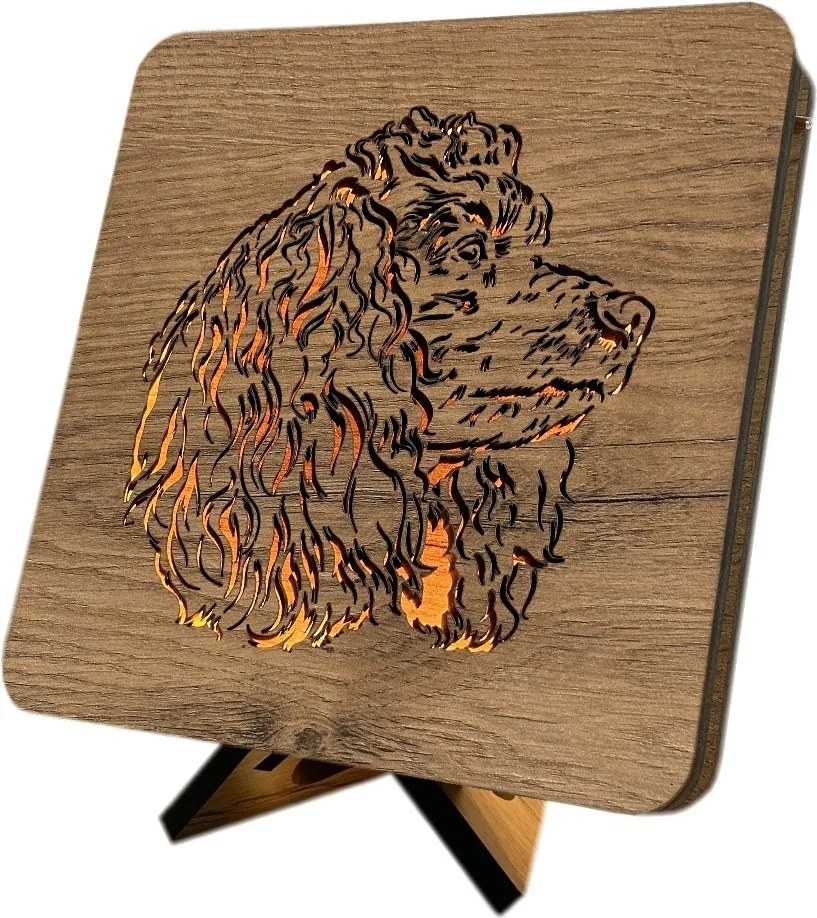 Li-Go "Pudl" lampa 19x19 cm provedení povrchu: dub světlý