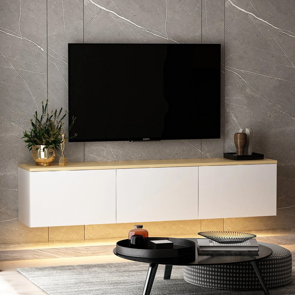 Kalune design TV stolek NEON bílý