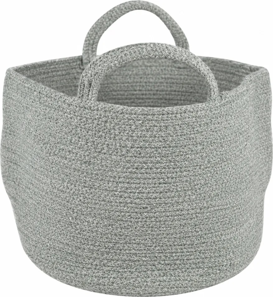 Úložný koš s uchy COTTON HAVEN 35x35 cm - více barev Barva: Zelená