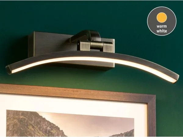 Paulmann 95559 - LED/6W Obrazové svítidlo BENTO 230V 30 cm mosaz