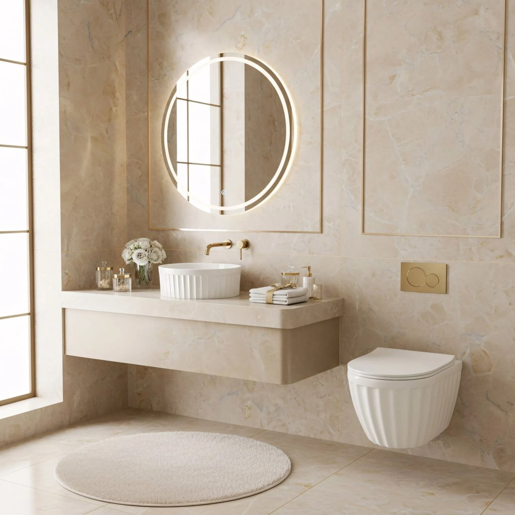 Rea Duo, umyvadlo na desku 380x380x145 mm, bílá lesklá, REA-U3602
