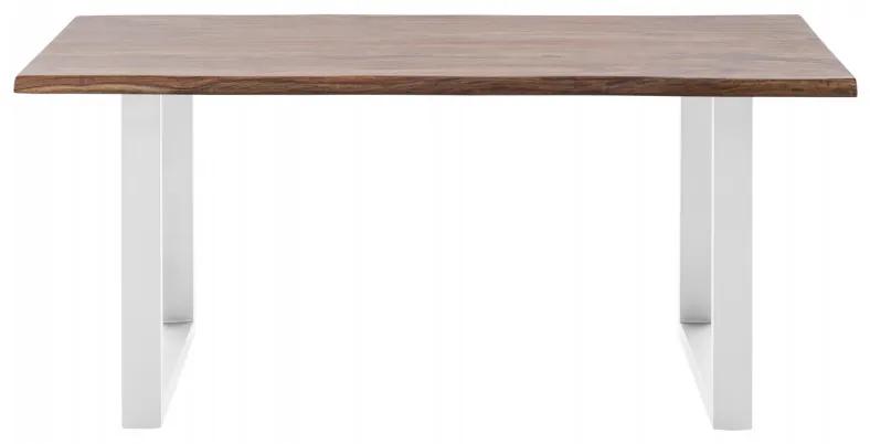 Jídelní stůl z palisandru 170x90 Bollywood bílé nohy