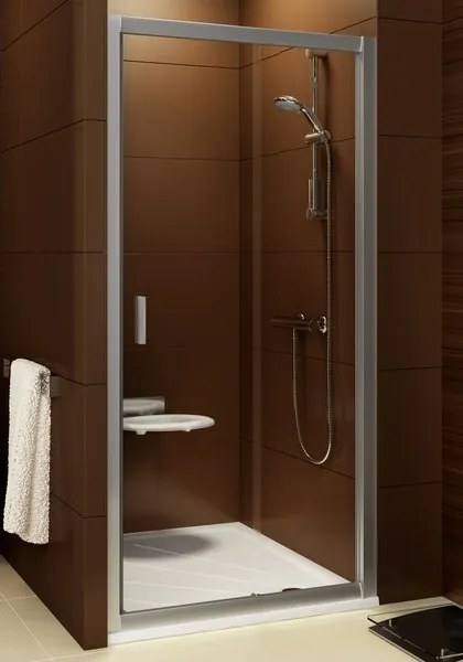 Sprchové dveře posuvné dvoudílné 100 cm satin (BLDP2-100   TRANSPARENT) Ravak