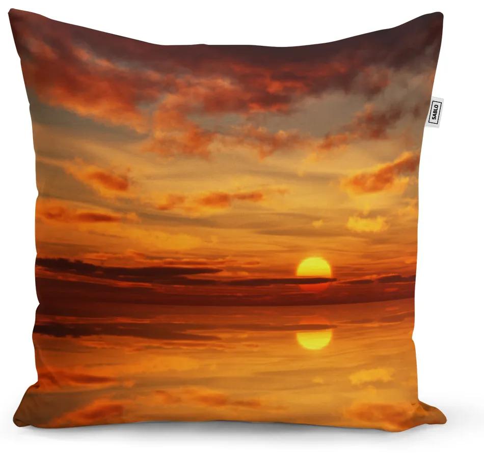 Polštář SABLIO - Oranžové slunce 50x50 cm