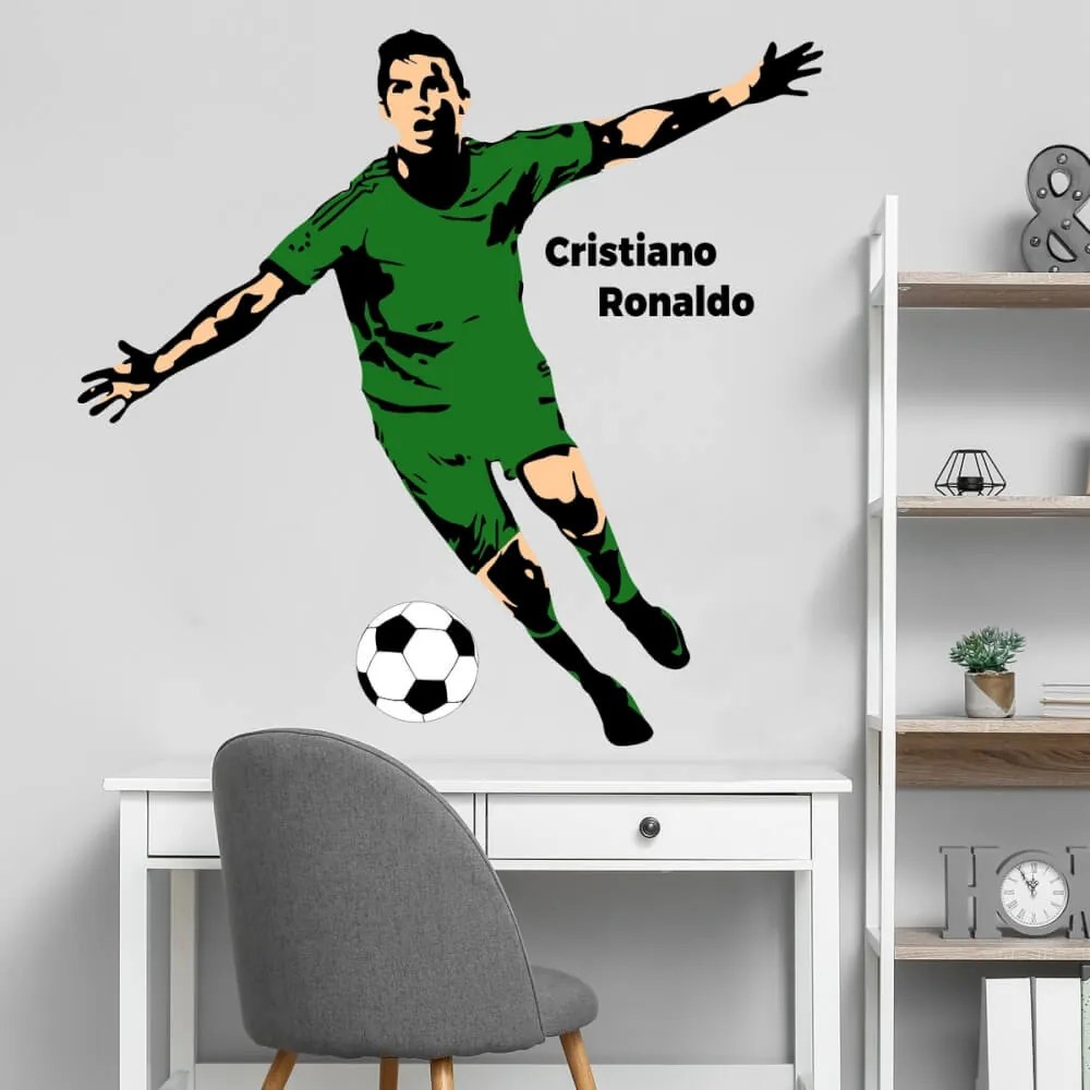 Samolepka na zeď - Christiano Ronaldo