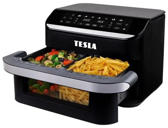 TESLA Electronics AirCook- Multif. duální dig. horkovzd. fritéza 10 l 2400W/230V