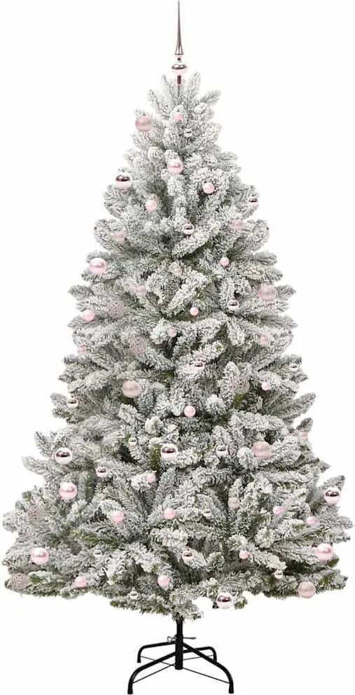 Umělý vánoční stromeček 240 cm 300 LED Teplá bílá PVC a ocel 3395768