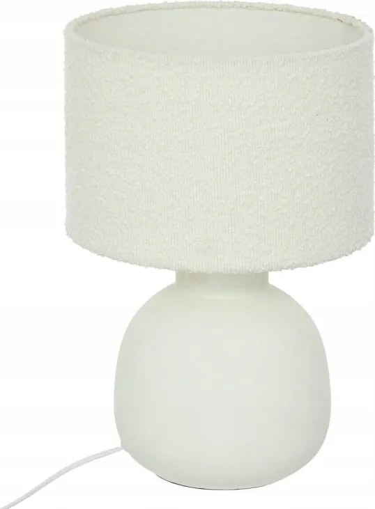 Keramická stolní lampa Lail s kloboukem boucle, 43 cm