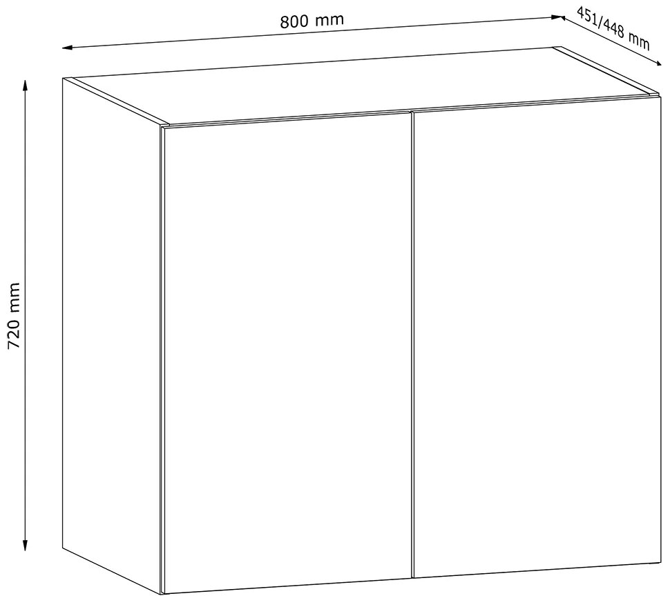 LANGEN ap | horní skříňka G80G | push open | artisan