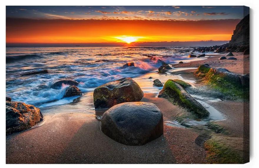 Obraz Moře Při Západu Slunce Nedostatek Nedostatek Přírodní plátno 100x70