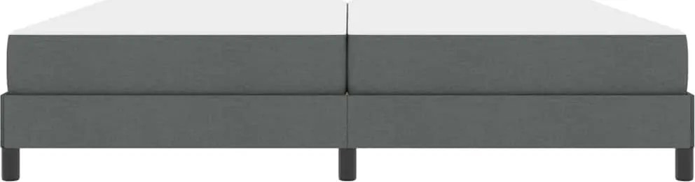Postel s boxspringem Tmavě šedá 200 x 200 cm textil 3398515