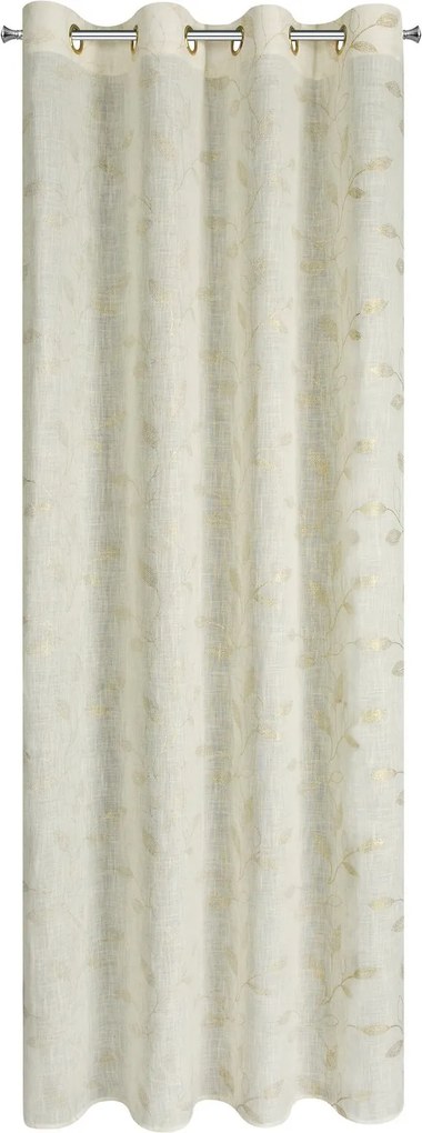 ZÁVĚS NA KROUŽCÍCH NIKKI 140X250 CM LISTY