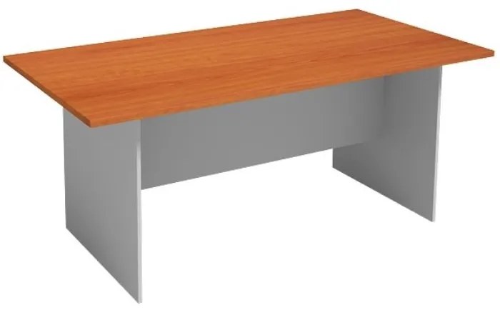 Jednací kancelářský stůl PRIMO GRAY, 180x90 cm, šedá/třešeň