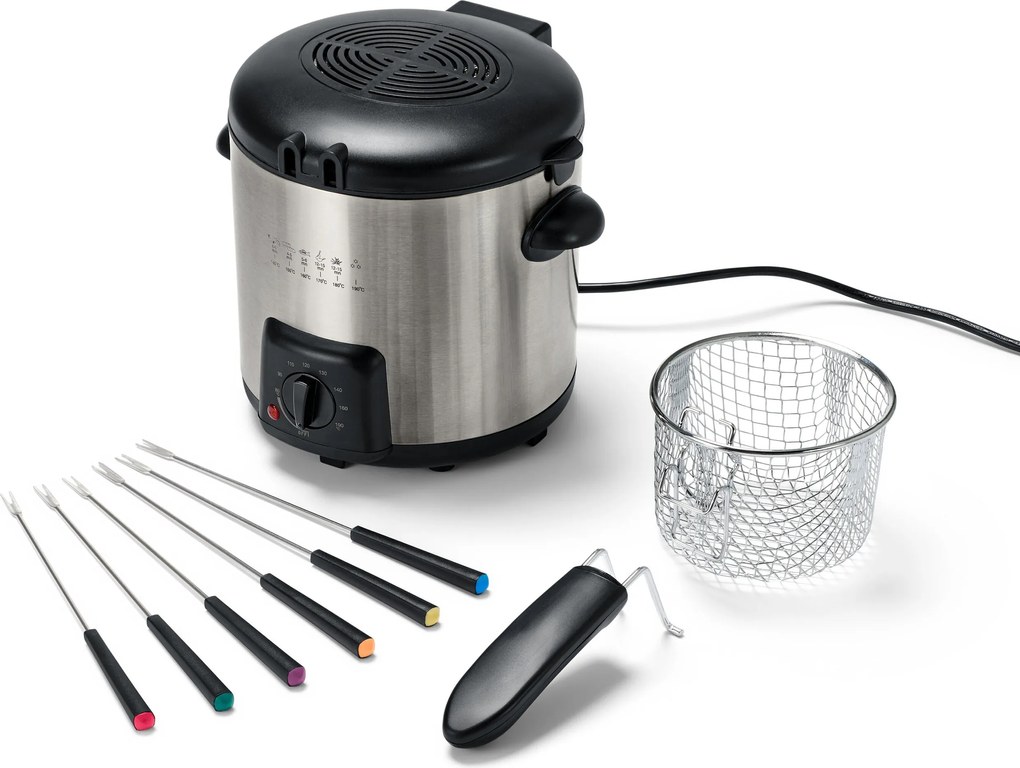 Tchibo - Mini fritéza a fondue - barva: černá