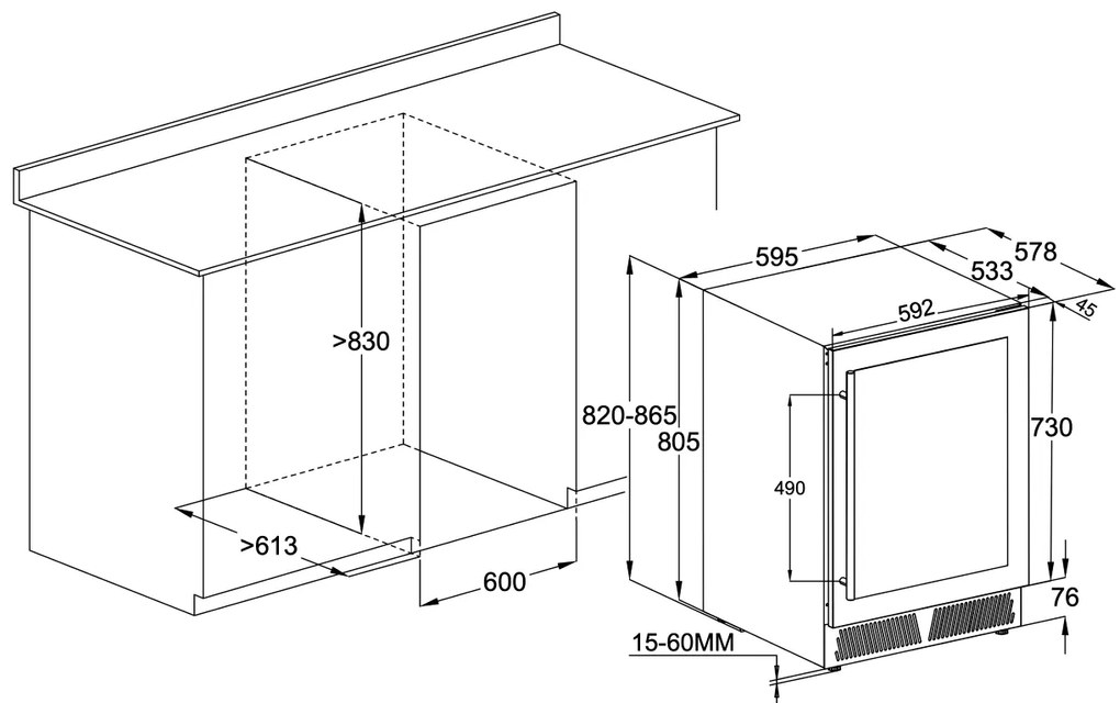 Vinotéka Guzzanti GZ 51B
