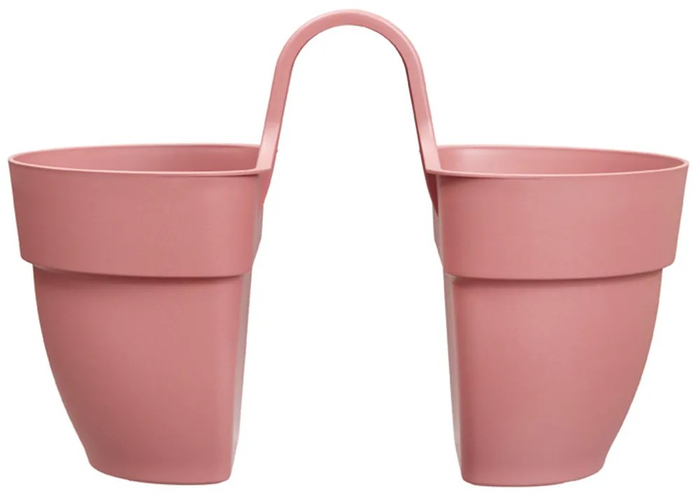 Elho Květináč Vibia Campana Flower Twin - dusty pink 21 cm