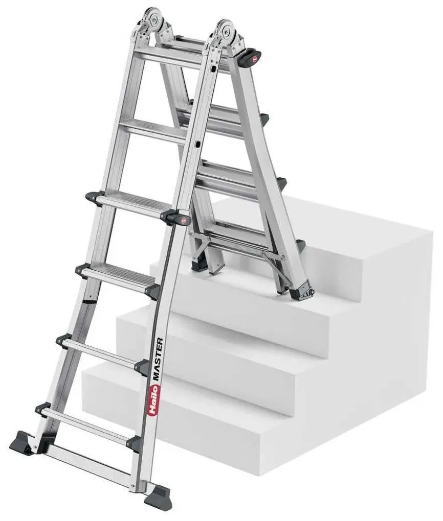 Teleskopický žebřík Hailo M100 4x5 příček, 7540-507