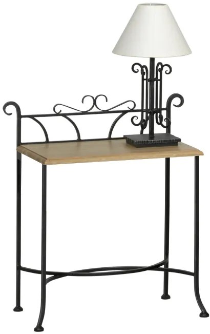 Iron Art ALTEA noční stolek Barva kovu: bez příplatku - vyberte dle popisu níže, Barva dřeva: bez příplatku - vyberte dle popisu níže