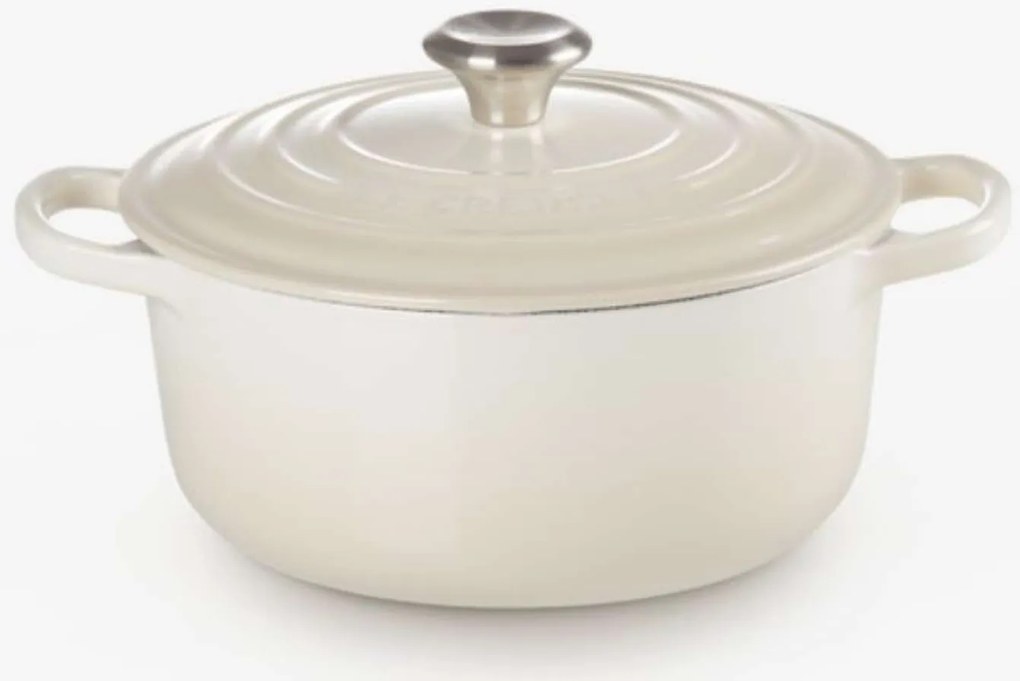 Le Creuset Signature - Pekáč kruhový s poklicí, objem 3,3 l, meringue 21177227164430