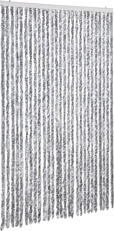 Závěs proti hmyzu bílošedý 118 x 220 cm Chenille 315134