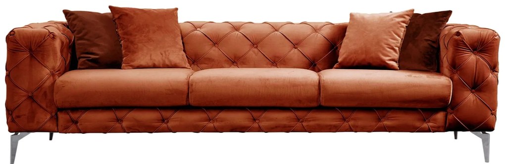 Atelier del Sofa 3-místná pohovka Como - Orange, Oranžová