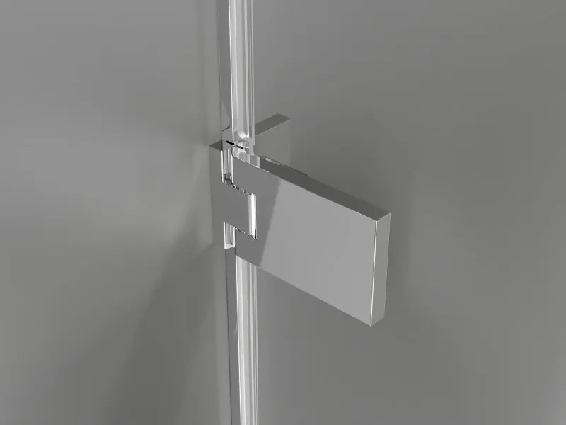 Mexen Lunar-F L skládací sprchové dveře levé 140 cm, transparentní, chrom - 836SL-140-050-01-00-L