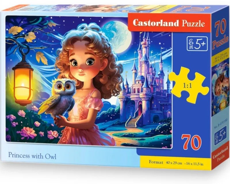 070190 Puzzle Castorland - Princezna se sovou 70 dílků