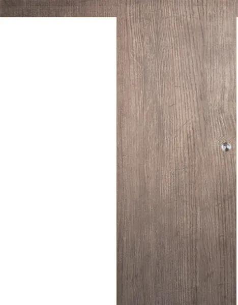 posuvné interiérové dveře na stěnu vasco doors REGO plné Průchozí rozměr: 70 x 197 cm, Orientace dveří: Levé dveře, Dekor: Dub kartáčovaný