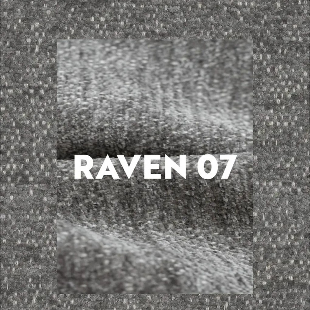 Dvoulůžková čalouněná postel Montreal 140x200 se zvedacím roštem Raven 07 šedá