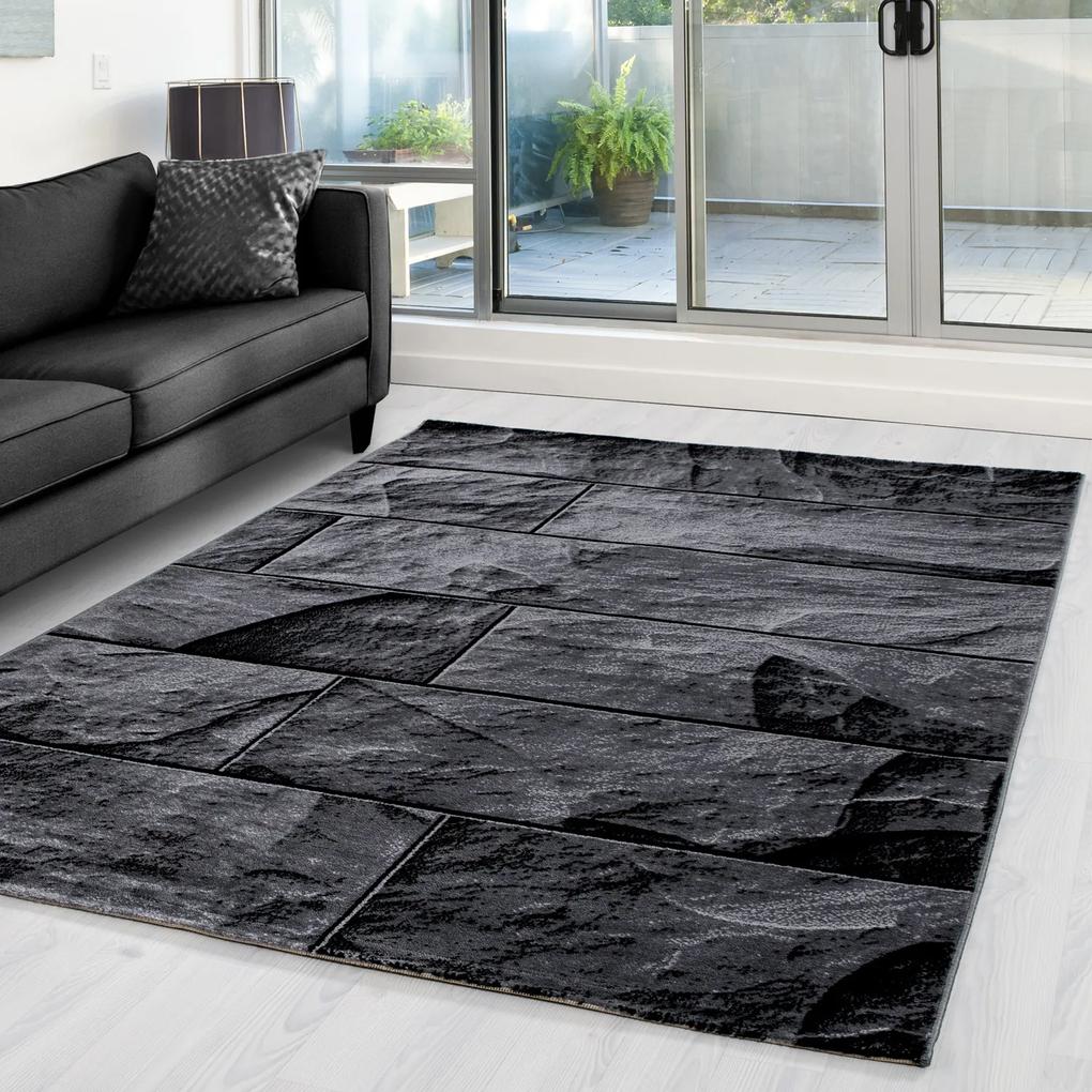 Ayyildiz koberce Kusový koberec Parma 9250 black - 80x300 cm